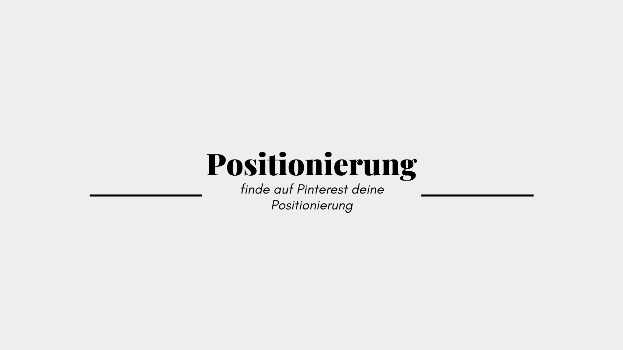 Positionierung auf Pinterest - So geht es ganz leicht!