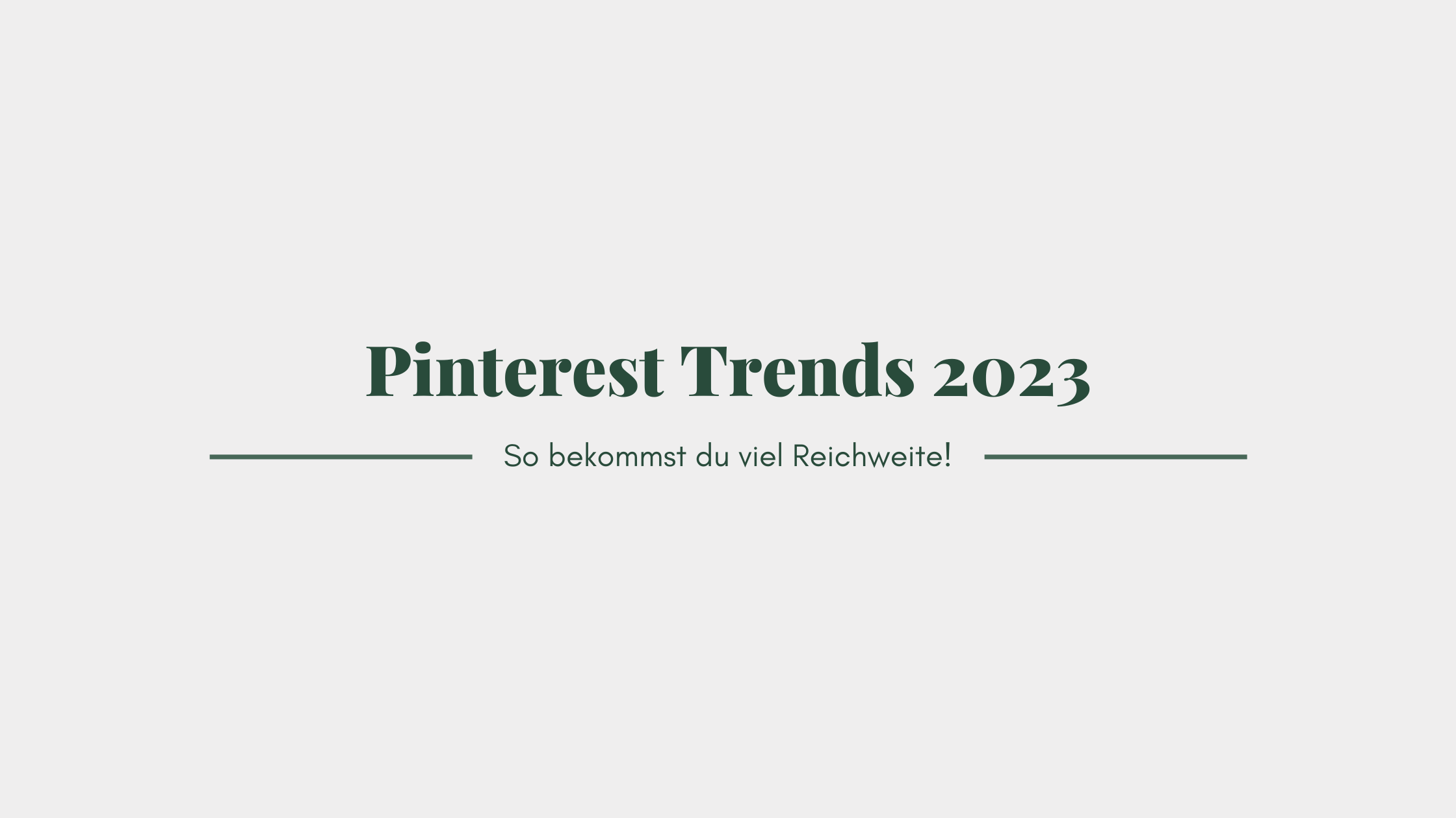 Pinterest Trends 2023: Das wird ein Trend!